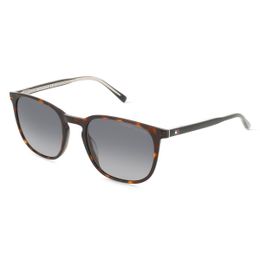 Tommy Hilfiger TH 2266/S | Herren-Sonnenbrille | Fassung: Vollrand, Quadratisch, Acetat, Havanna | Glasfarbe: Grau Verlaufend