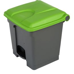 Probbax Treteimer, Volumen 30 l, BxHxT 410 x 435 x 400 mm, grau, Deckel gr&uuml;n