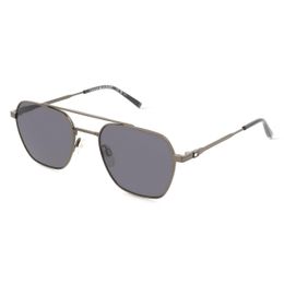 Tommy Hilfiger TH 2192/S | Herren-Sonnenbrille | Fassung: Vollrand, Eckig, Edelstahl, Ruthenium Schwarz | Glasfarbe: Grau