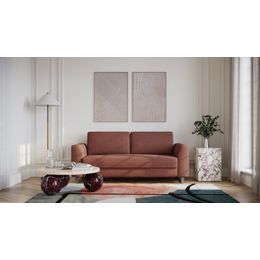 BRUNO Schlafsofa 160cm in Hazelnut | stabiles Massivholz & Boxspringkomfort