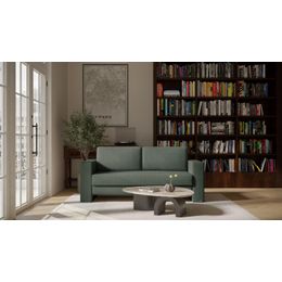 BRUNO Schlafsofa 160cm in Forest Green | stabiles Massivholz & Boxspringkomfort