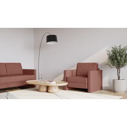 BRUNO Schlafsessel 70cm in Hazelnut | praktische Gr&ouml;&szlig;e | stabiles Massivholz & Boxspringkomfort