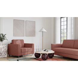 BRUNO Schlafsessel 70cm in Hazelnut | praktische Gr&ouml;&szlig;e | stabiles Massivholz & Boxspringkomfort