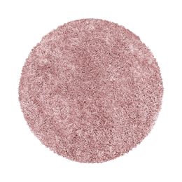 Ayyildiz Hochflorteppich Sydney Rosa &Oslash; ca. 120cm