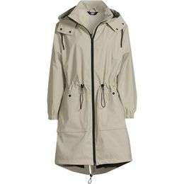 LANDS' END PU-Regenjacke, Damen,  Wei&szlig;, Polyester/Gummi/Polyurethan, by Lands' End