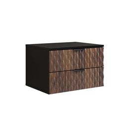 WASCHTISCHUNTERSCHRANK 63cm Nevia Holz und Schwarz