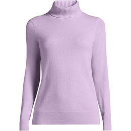 LANDS' END Rollkragen-Pullover aus Kaschmir, Damen,  Lila, Kaschmir, by Lands' End