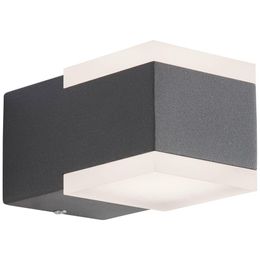 AEG Amity Au&szlig;enwandleuchte LED Anthrazit, 2-flammig