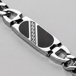Holzkern Armb&auml;nder Herren Silber und Schiefer