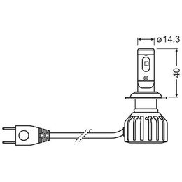 Osram Gl&uuml;hlampe, Hauptscheinwerfer 64215dwts2hfb