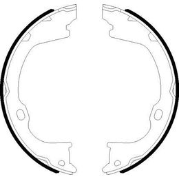 Hella Bremsbackensatz, Feststellbremse 8da355051101 f&uuml;r AMC JEEP