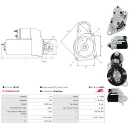 AS-PL Starter s0102 f&uuml;r Chrysler