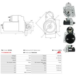 AS-PL Starter s3155s f&uuml;r Fiat
