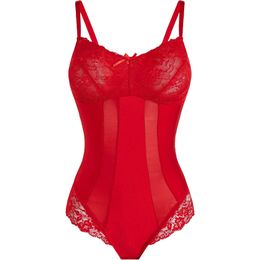 bonprix Shape Body mit mittlerer Formkraft, rot, Gr.44, Geschm&uuml;ckter Shape Body mit mittlerer Formkraft