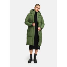 Winterjacke Marikoo "Michikoo", Damen, Gr. XL, gr&uuml;n (pineolive), Obermaterial: 100% Polyester. Futter: 100% Polyester. Wattierung: 100% Polyester. &Auml;rmelfutter: 100% Polyester, Jacken Winterjacke, Extra langer Schnitt mit seitlichen Bel&uuml;ftungs&ouml;ffnungen