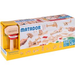 Holzbaukasten Matador "Matador Explorer E222", bunt, Spielbausteine, Kinder, Holz
