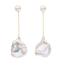 Paar Ohrstecker Firetti "Schmuck Geschenk Ohrschmuck Perle", gold (gelbgoldfarben, wei&szlig;), Ohrringe, Damen, Perlen Silber 925 (Sterlingsilber), Perlen, Silber 925 (Sterlingsilber), Made in Germany - mit S&uuml;&szlig;wasserzuchtperle