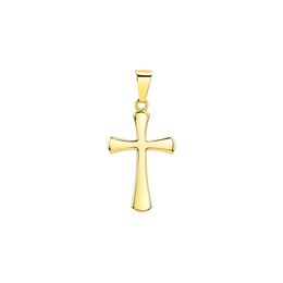 Kettenanh&auml;nger Vivance "333 Gelbgold glanz Kreuz", gelb, Schmuckanh&auml;nger, Damen, one-size, Gold, 0,4 g, Kettenanh&auml;nger