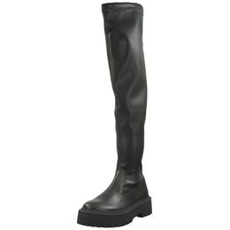 Stiefel Steve Madden "Steve Madden Stiefel Lederimitat", Damen, Gr. 39, grau, Lederimitat, Schuhe Stiefel