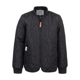 Outdoorjacke WEATHER REPORT "Piper", Kinder, Gr. 164, schwarz, 100% Polyester, unifarben, normal, ohne Ausschnitt, Jacken Outdoorjacke, mit verdecktem Rei&szlig;verschluss