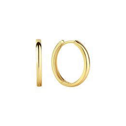 Paar Creolen Firetti "Schmuck Geschenk Gold 333 Ohrschmuck Ohrringe" Gr. 18, gelbgoldfarben, Ohrringe, Damen, 18, Gelbgold 333