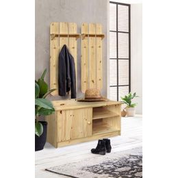 M&ouml;bilia Schuhschrank M&Ouml;BILIA, beige (natur), B:91cm H:48cm T:38cm, Massivholz, Schr&auml;nke, Schuhschrank, gefertigt aus massivem Kiefernholz