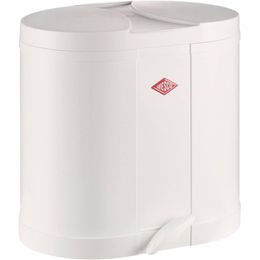 M&uuml;lleimer Wesco "Biom&uuml;lleimer", wei&szlig;, B:45cm H:43cm T:36cm, Stahlblech, M&uuml;lleimer, M&uuml;lleimer, &Ouml;KO-Sammler, 2x15 Liter