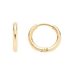 Paar Creolen Leonardo "Lilo Beauty's", gold (gelbgoldfarben), Ohrringe, Damen, 13mm, Edelstahl