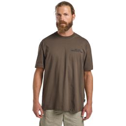 T-Shirt Jack Wolfskin "TRAILBLAZER T M", Herren, Gr. L (52), trail, coldcoffee, Obermaterial: 100% Baumwolle, Shirts T-Shirt
