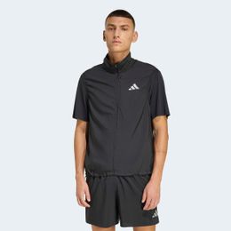 Funktionsweste adidas Performance "RUN ESS VEST M", Herren, Gr. L, schwarz, Obermaterial: 100% Polyester, Westen Funktionsweste