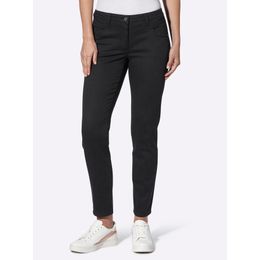 Stretch-Jeans Inspirationen, Damen, Gr. 36, Normalgr&ouml;&szlig;en, schwarz, 96% Baumwolle, 4% Elasthan, unifarben, lang, Jeans