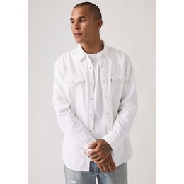 Levi's Jeanshemd LEVI'S "LE BARSTOW WESTERN STAND", Herren, Gr. M, N-Gr, cloudy skys, Web, Obermaterial: 100% Baumwolle, normal, Hemden Jeanshemd, mit Brusttaschen