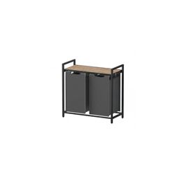 H&ouml;ffner W&auml;schebox schwarz MDF-Platte,Metall,Stoff Ma&szlig;e (cm): B: 73 H: 72 &raquo; H&ouml;ffner