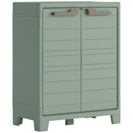 Keter Ger&auml;teschrank, Jadegr&uuml;n, Kunststoff, 2 F&auml;cher, 80x100x44 cm, Aufbewahrung & Schutzh&uuml;llen, Ger&auml;teschuppen