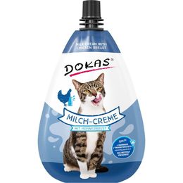 Dokas Milch-Creme mit H&uuml;hnerbrust Katzensnacks getreidefrei 80g