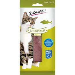 Dokas Thunfisch Filet Katzensnacks ohne Getreidezusatz 22g