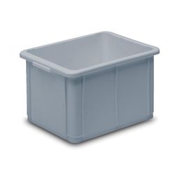 Stapelbeh&auml;lter aus Polypropylen, Volumen 20 l, Au&szlig;enma&szlig;e LxBxH 400 x 300 x 232 mm, grau kaiserkraft
