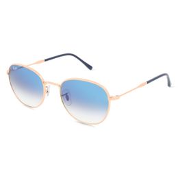 Ray-Ban RB3809 | Unisex-Sonnenbrille | Fassung: Vollrand, Panto, Metall, Gold | Glasfarbe: Blau Verlaufend