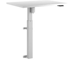 1-S&auml;ulen-Schreibtisch Atlanta, Wandmontage, BxT 1200 x 800 mm, wei&szlig;, wei&szlig; kaiserkraft
