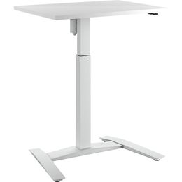 1-S&auml;ulen-Schreibtisch Atlanta, BxT 1200 x 800 mm, wei&szlig;, wei&szlig; kaiserkraft