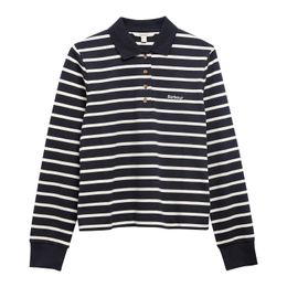 Barbour Langarm-Polo Ashwell Long Sleeve Dark Navy Stripe (Gr&ouml;&szlig;e: 18)