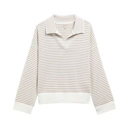 Barbour Pullover Aylesby Knitted Jumper Cloud/Sand Stripe (Gr&ouml;&szlig;e: 8)