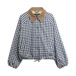 Barbour Karojacke Ovingham Casual Gingham Navy/Neutral (Gr&ouml;&szlig;e: 16)