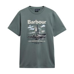 Barbour T-Shirt Harbourside Graphic Vintage Teal (Gr&ouml;&szlig;e: L)