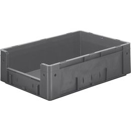 Euro-Stapelbeh&auml;lter mit Eingriff, Volumen 31 l, LxBxH 600 x 400 x 175 mm, VE 2 Stk, grau kaiserkraft