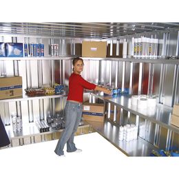 Regalsystem, verzinkt, Au&szlig;en-BxHxT 1975 x 1935 x 420 mm kaiserkraft