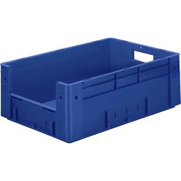 Euro-Stapelbeh&auml;lter mit Eingriff, Volumen 38 l, LxBxH 600 x 400 x 210 mm, VE 2 Stk, blau kaiserkraft