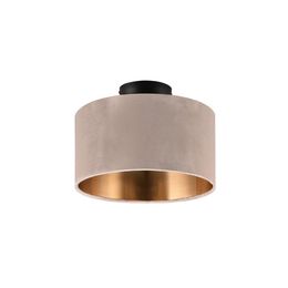 Trio Leuchten Deckenleuchte Julieta, Gold, Beige, Metall, Textil, 22 cm, Lampen & Leuchten, Innenbeleuchtung, Leuchten nach R&auml;umen, Schlafzimmerlampen