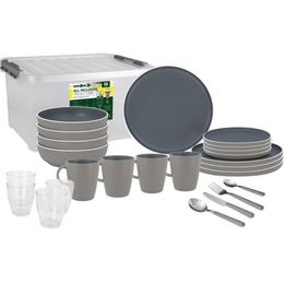 Brunner Geschirrset All Inclusive Trilogy Dark, anthrazit