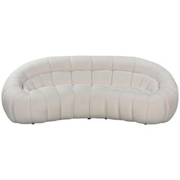 CARRYHOME 3-Sitzer-Sofa, Creme, Kunststoff, 234x79x119 cm, Typenauswahl, Stoffauswahl, Wohnzimmer, Sofas & Couches, Sofas, 3-Sitzer Sofas